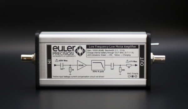 LFLNA-80: Low-Frequency Low-Noise Amplifier 80 dB - Euler Precision Instruments & Components